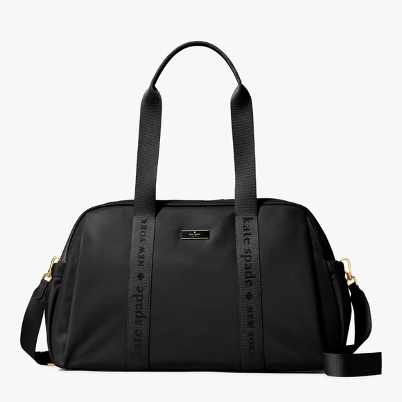 kate spade | Bags | Kate Spade Carter Nylon Large Weekender Black ...